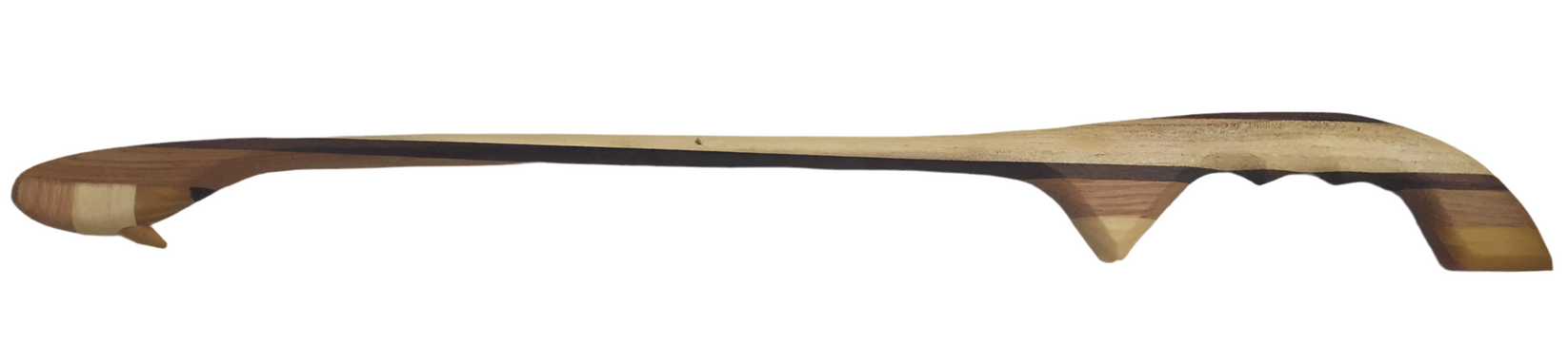 Modern Atlatl Handle With Finger Grooves
