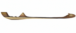Modern Atlatl Handle With Finger Grooves