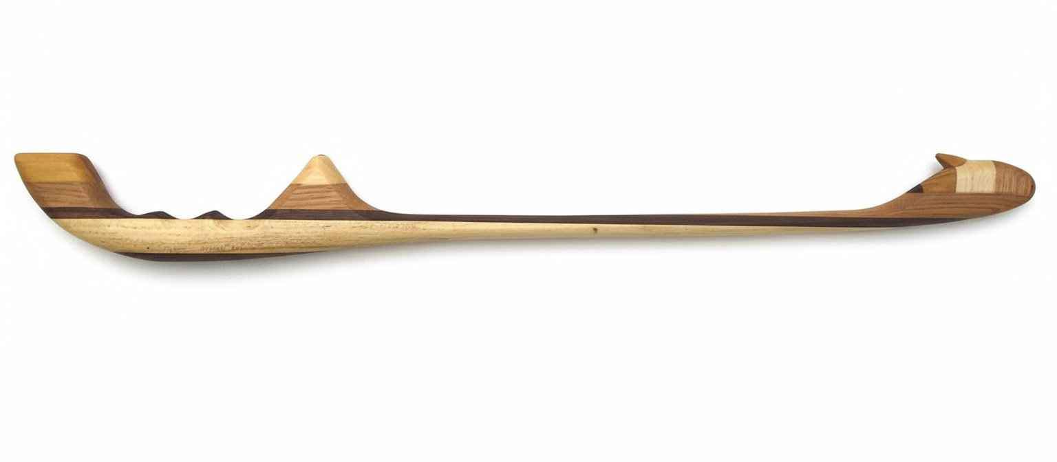 Modern Atlatl Handle With Finger Grooves